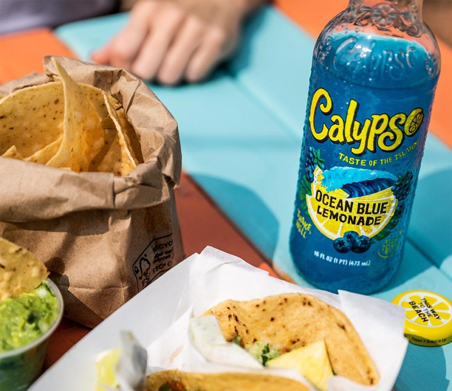 Calypso Flavored Lemonade In Glass Bottles Calypso Ocean Blue Lemonade ...
